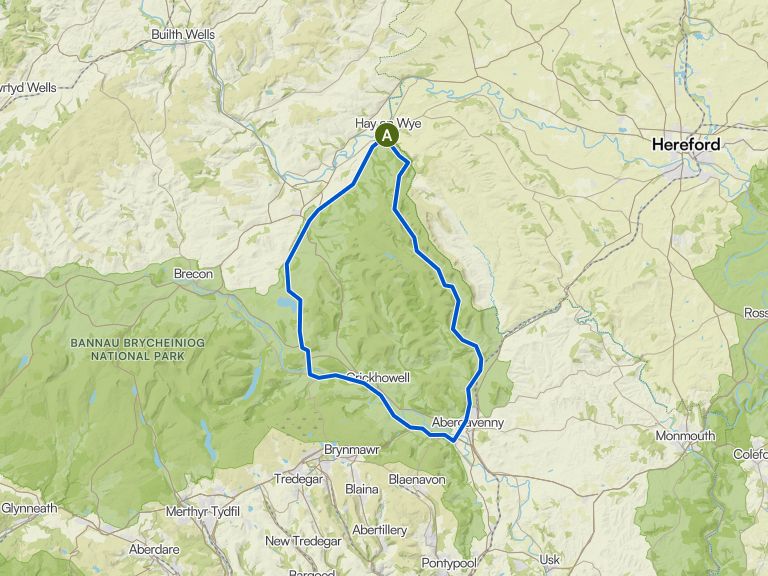 Gospel Pass & Black Mountains loop from Hay-on-Wye — Brecon Beacons ...